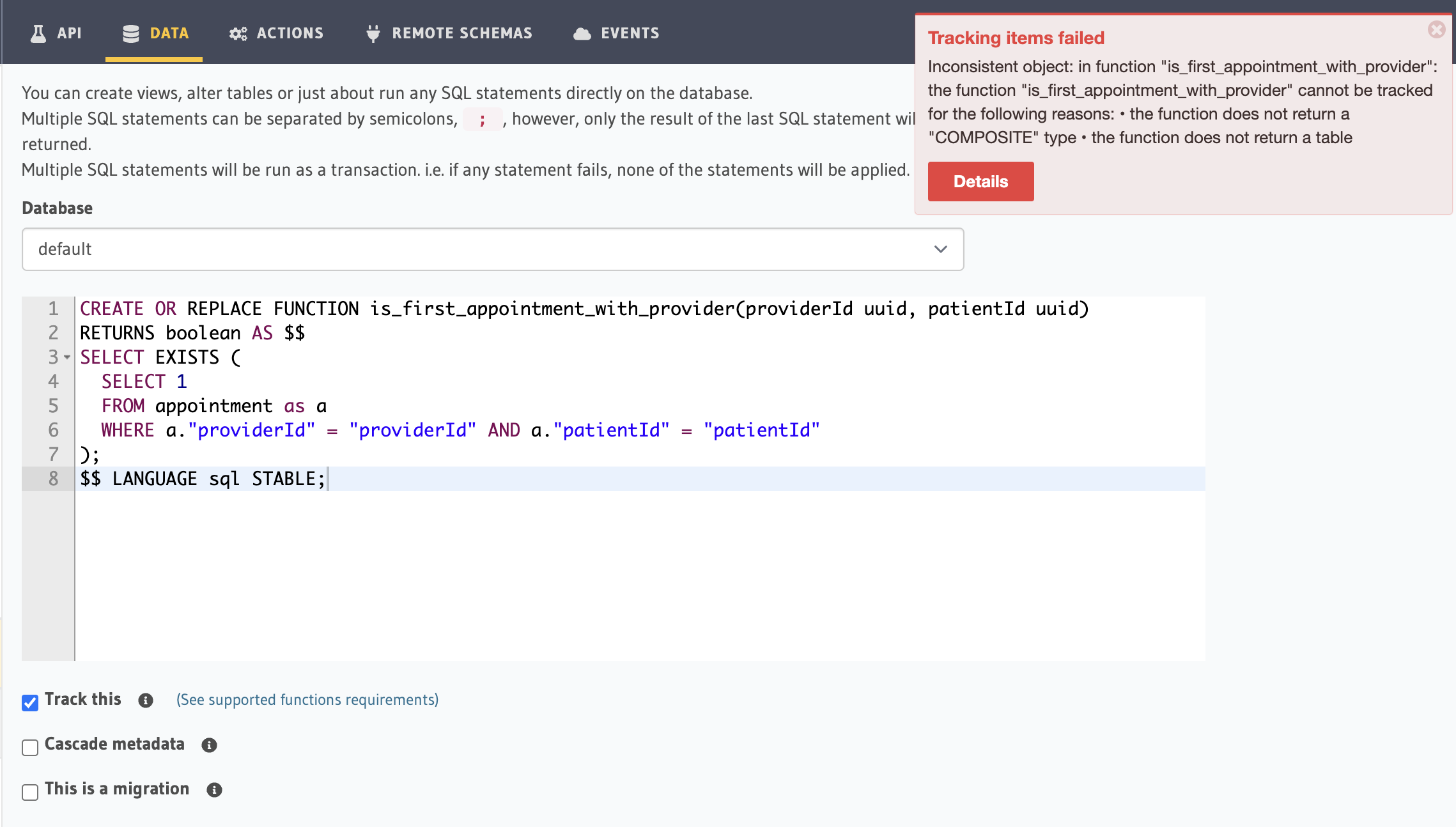 docs: fix confusion about functions return types · Issue #4629 · hasura/graphql-engine · GitHub