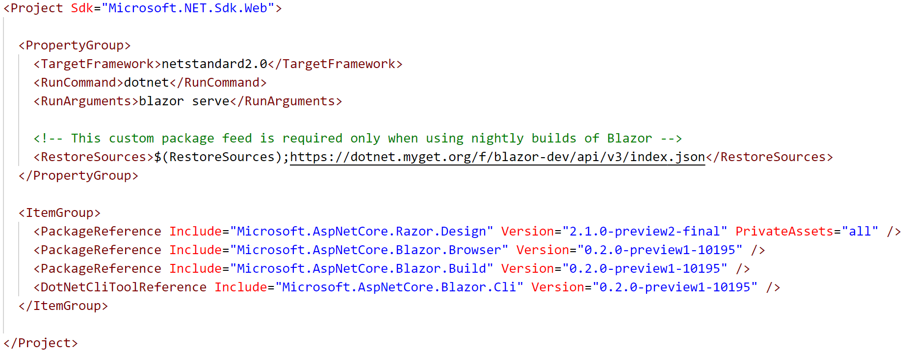 CLI Template 1.0 from Blazor developer feed older than version 0.3.0 from NuGet feed? · Issue ...