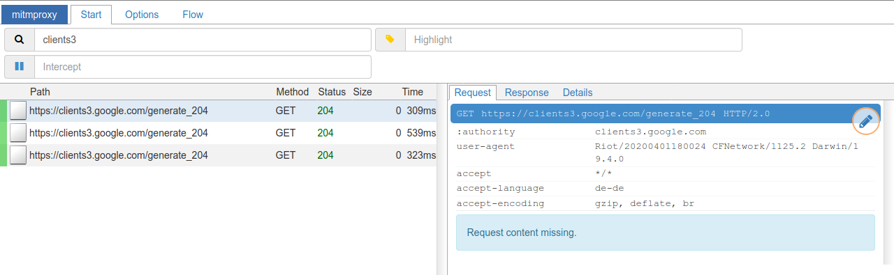 Privacy: Riot iOS connects to clients3.google.com/generate_204 every 60 seconds · Issue #3190 ...