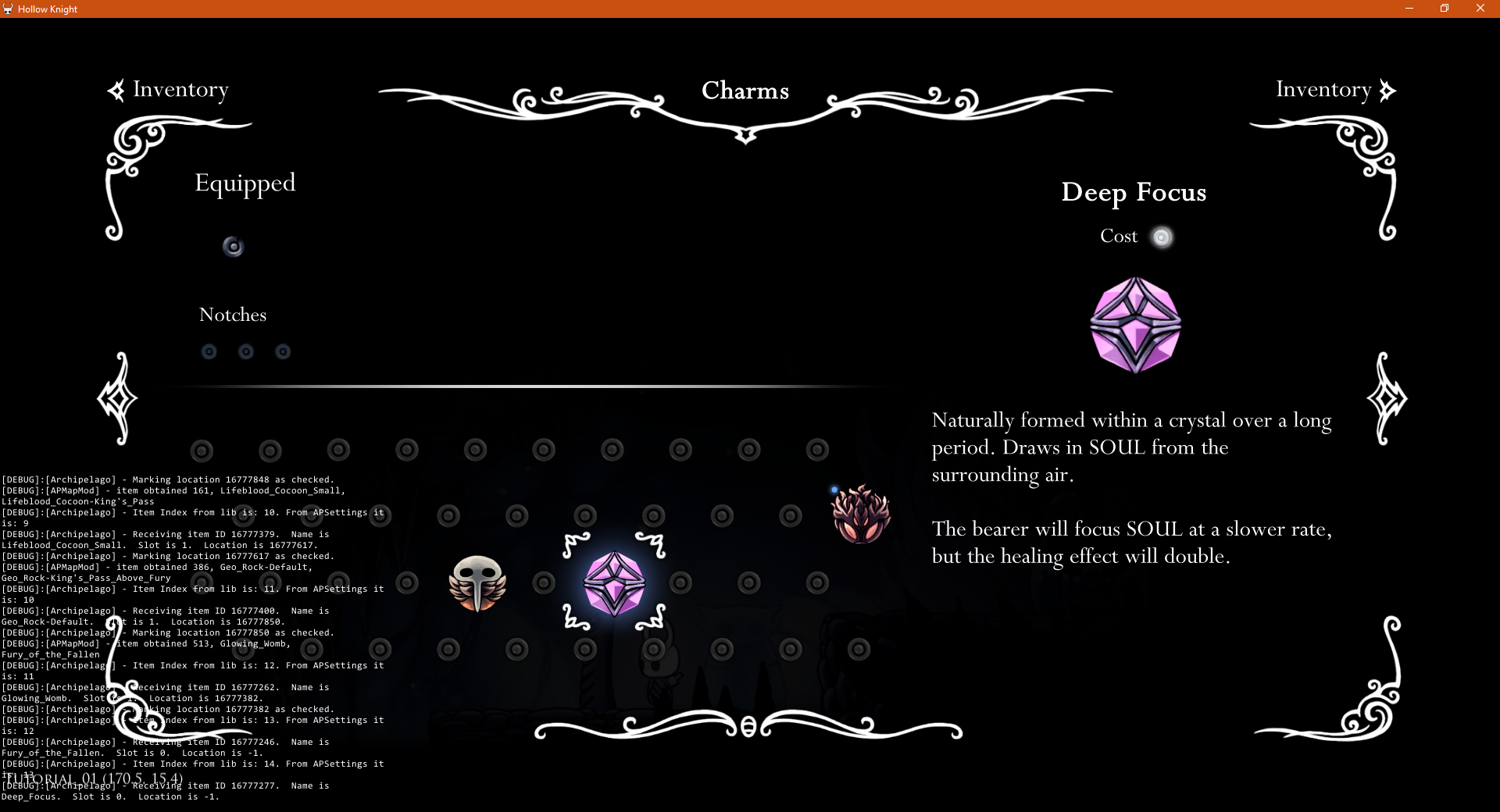 Cannot start game with RandomCharmCosts · Issue #126 · ArchipelagoMW-HollowKnight/Archipelago ...