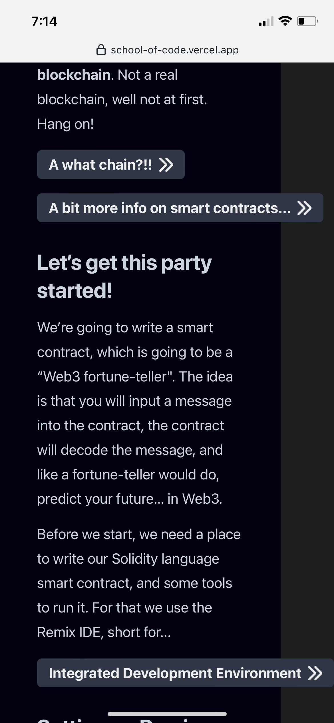 Content can break mobile layout · Issue #81 · Developer-DAO/academy · GitHub