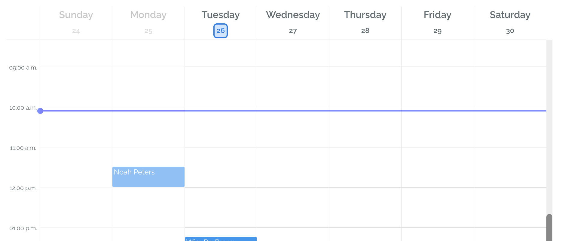Switching between day, week and month view using calendar's view ...