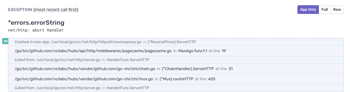 http.ErrAbortHandler error should be ignored in the HTTP recoverer middleware · Issue #448 ...