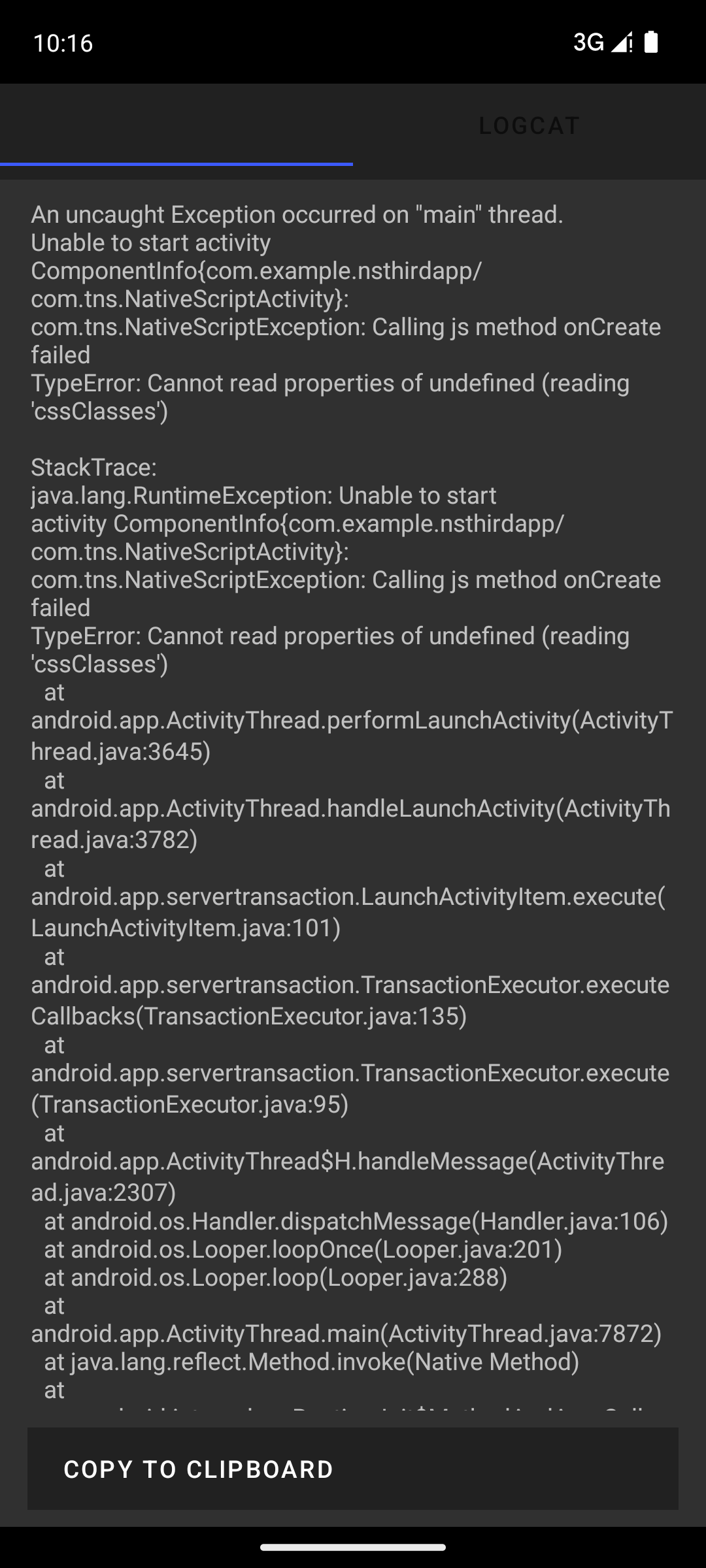 Integrating Ns Angular App To Existing Native Android App Is Crashing · Issue 10342