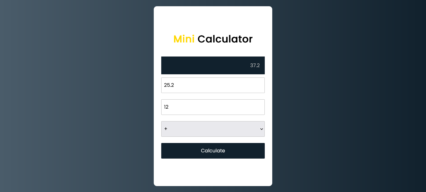GitHub - ShanHtetAung/miniCalculator