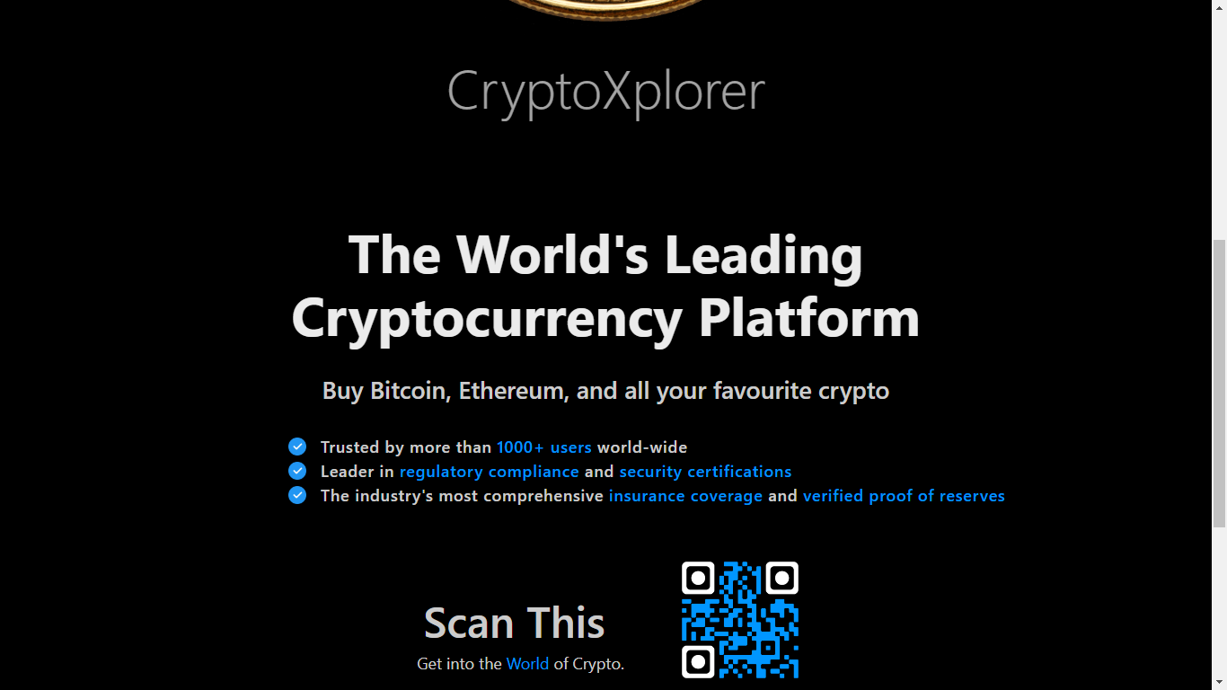 GitHub - uraj1/CryptoXplorer: A crypto app which is made using React Js and its UI library. This ...