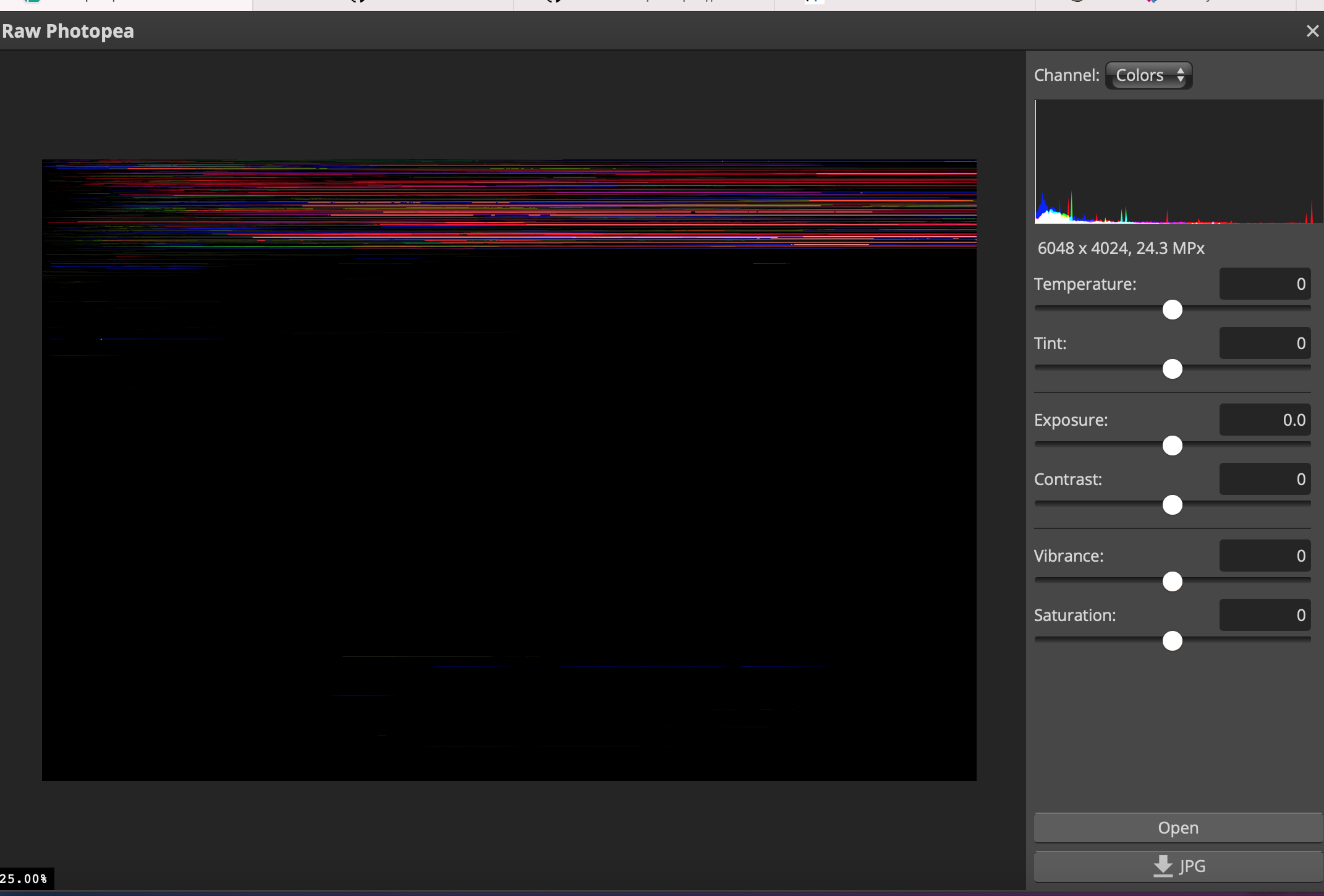 can't open a raw files · Issue #5853 · photopea/photopea · GitHub