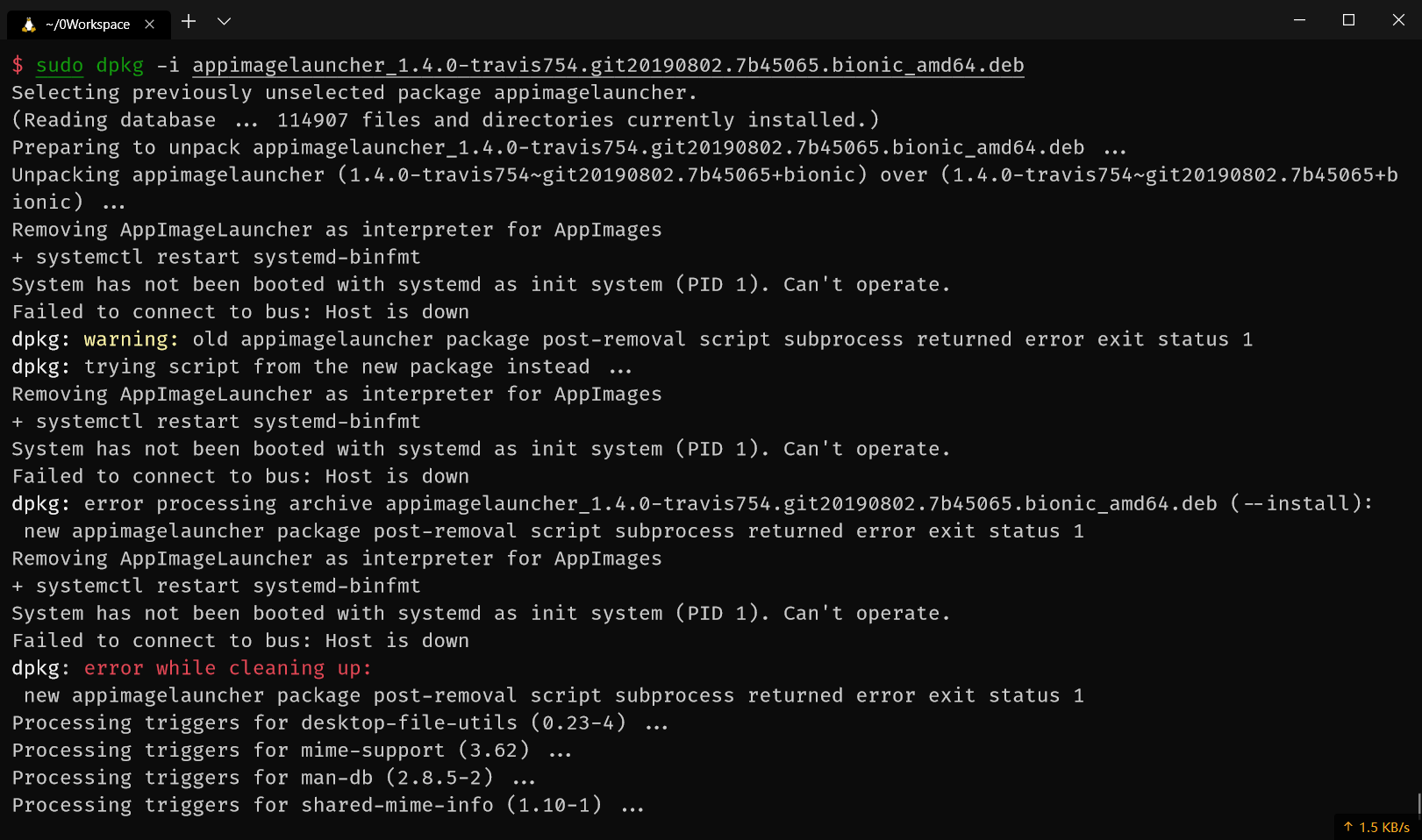WSL2(Windows sub system) install failed and uninstall also failed ...