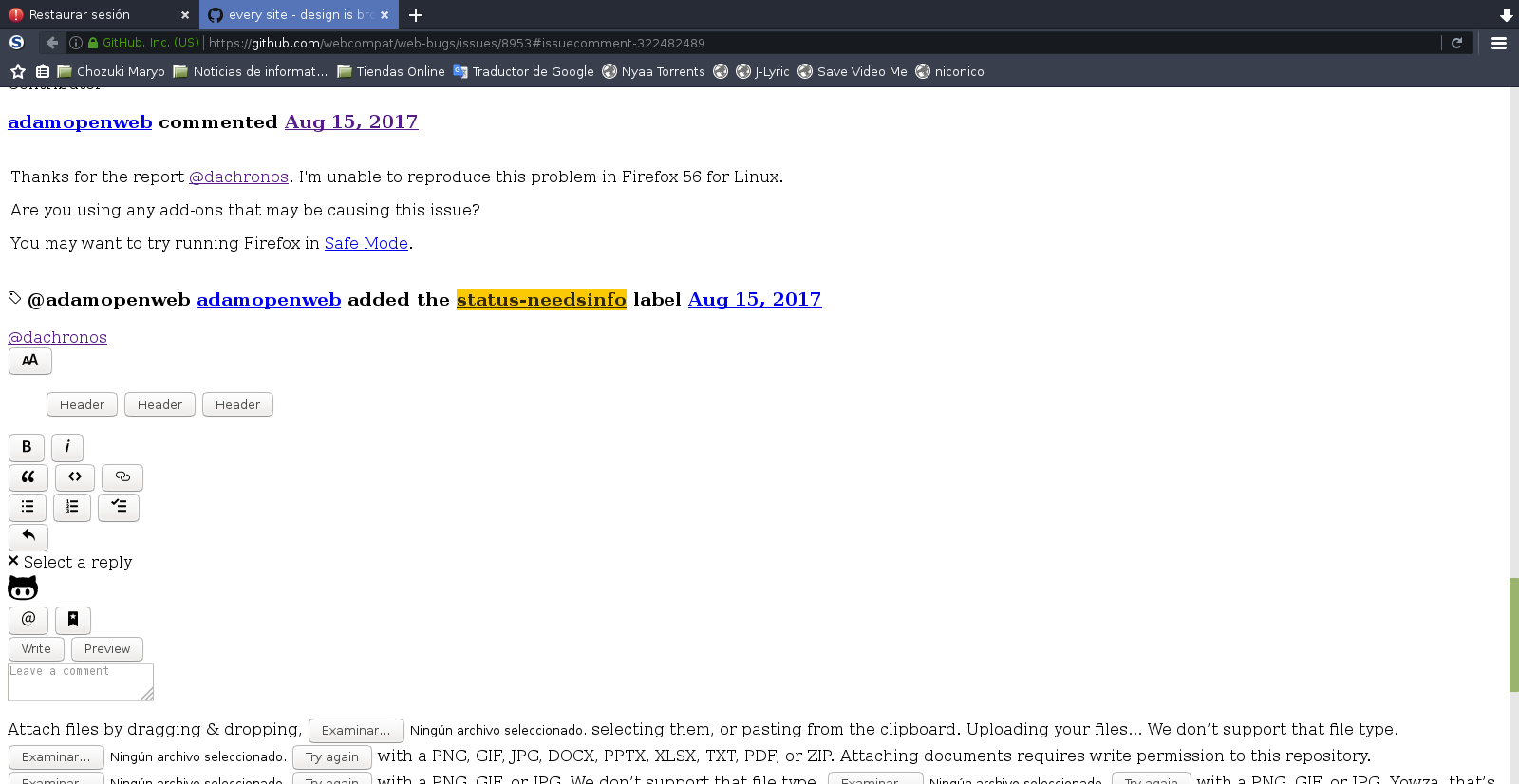 every site - design is broken · Issue #8953 · webcompat/web-bugs · GitHub
