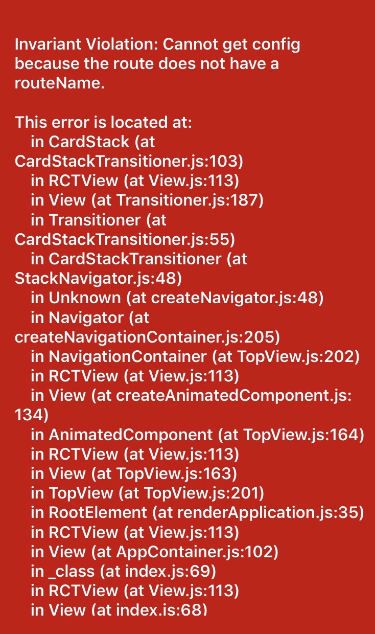 Stacknavigator[screenb Tabnavigator] Screenb Reset Tabnavigator The Params Get Undefined