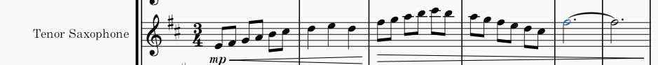 Tenor Saxophone Ignores Decrescendo Marking On Dotted Half Notes · Issue 18561 · Musescore