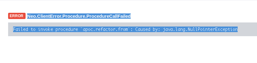 Apocrefactorto From Fails When Passed Null · Issue 703 · Neo4j Contribneo4j Apoc