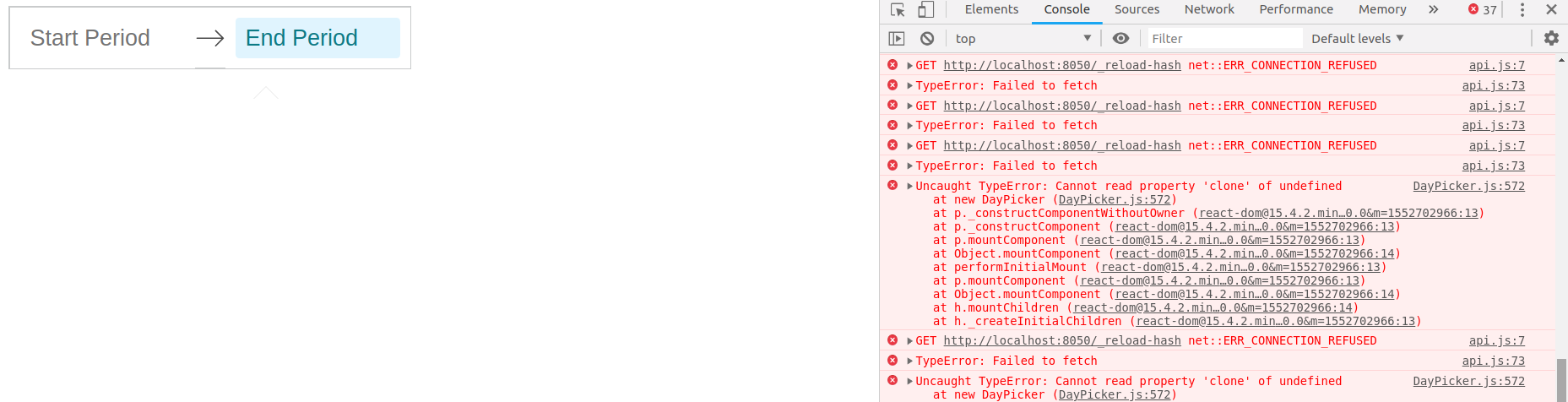 Vertical Calendar not working · Issue #489 · plotly/dash-core-components · GitHub