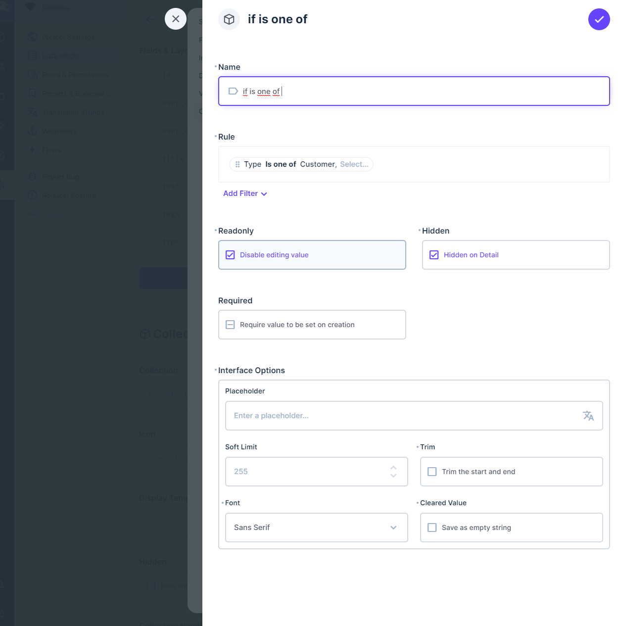 Can api select fields from item based on Conditions used in UI? · directus directus · Discussion ...