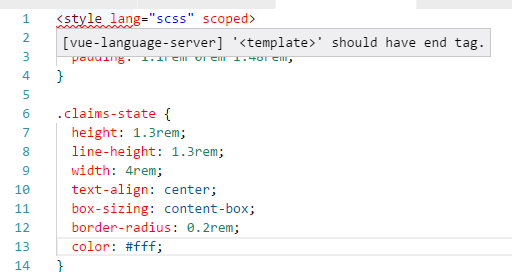 [vue-language-server] ' ' should have end tag. · Issue #578 · vuejs/vetur · GitHub
