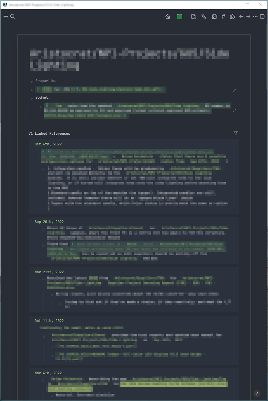 [0.8.13] Linked References Filter Empty · Issue #7788 · logseq/logseq · GitHub