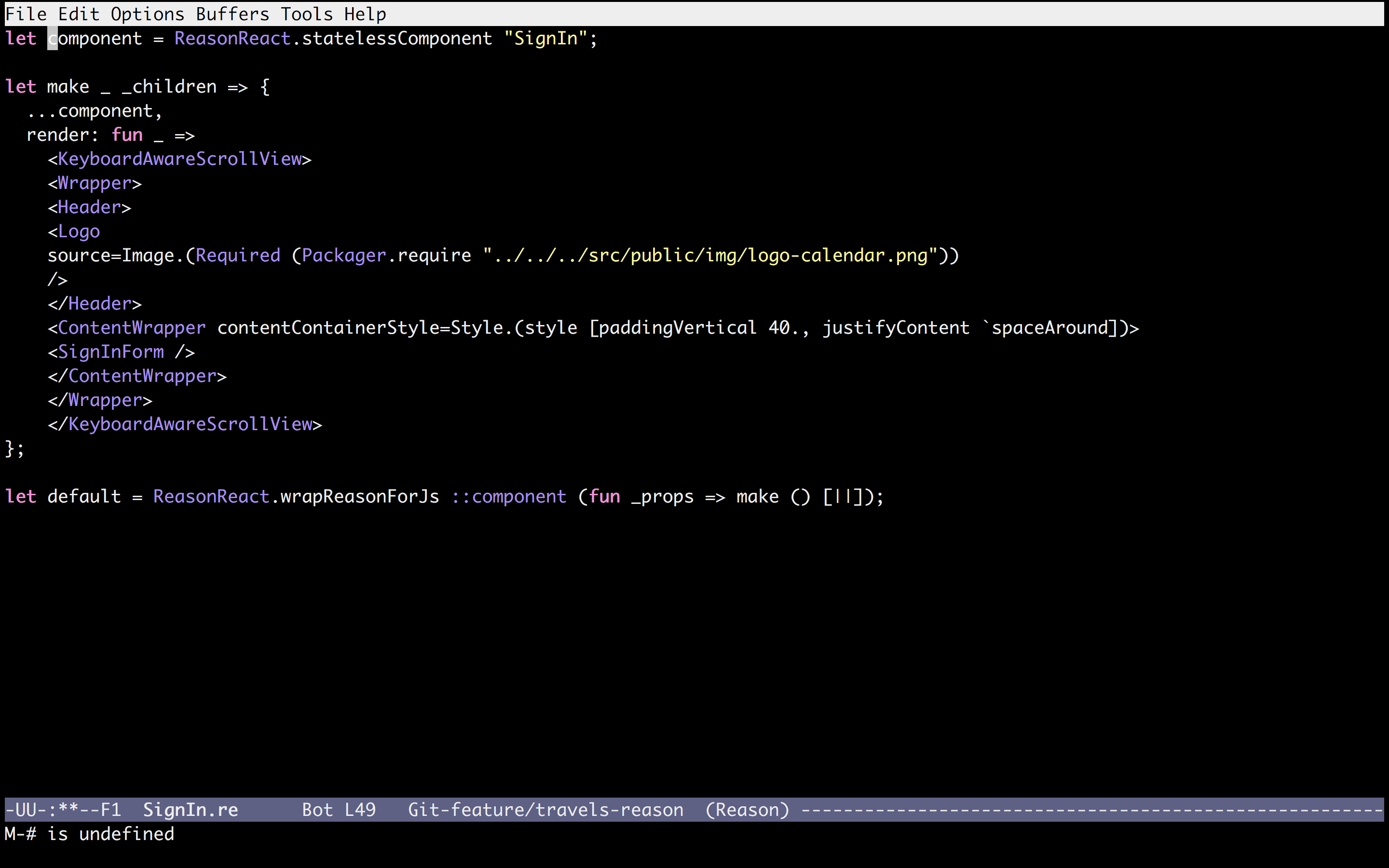 Reason React · Issue 23 · Reasonml Editorreason Mode · Github