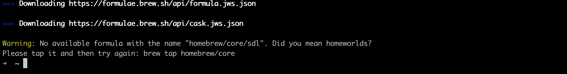 Brew Cannot Resolve Package Sdl On Macos Ventura 130 · Issue 6809 · Lmmslmms · Github 