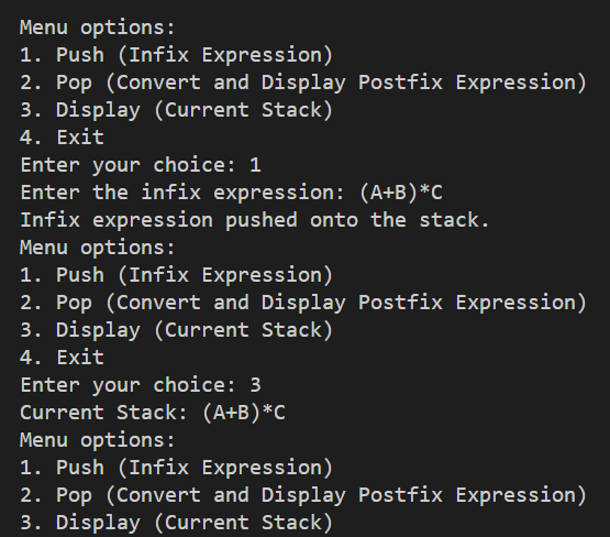 GitHub - PrsCPlusPlus/Infix-Postfix-Notations