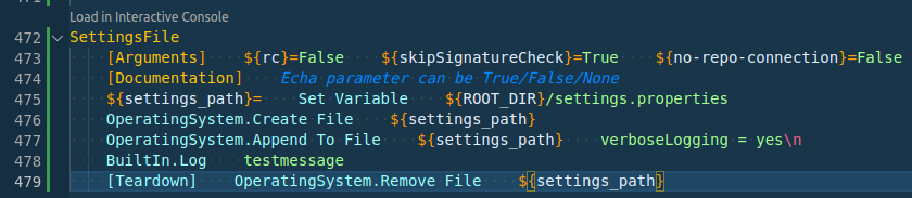 Backslash interferes with color highlighting · Issue #647 · robocorp/robotframework-lsp · GitHub
