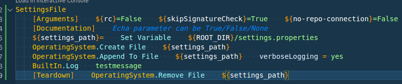 Backslash interferes with color highlighting · Issue #647 · robocorp ...