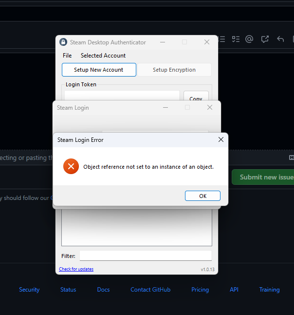 Object Reference not set to an instance of an object error · Issue #955 · Jessecar96 ...