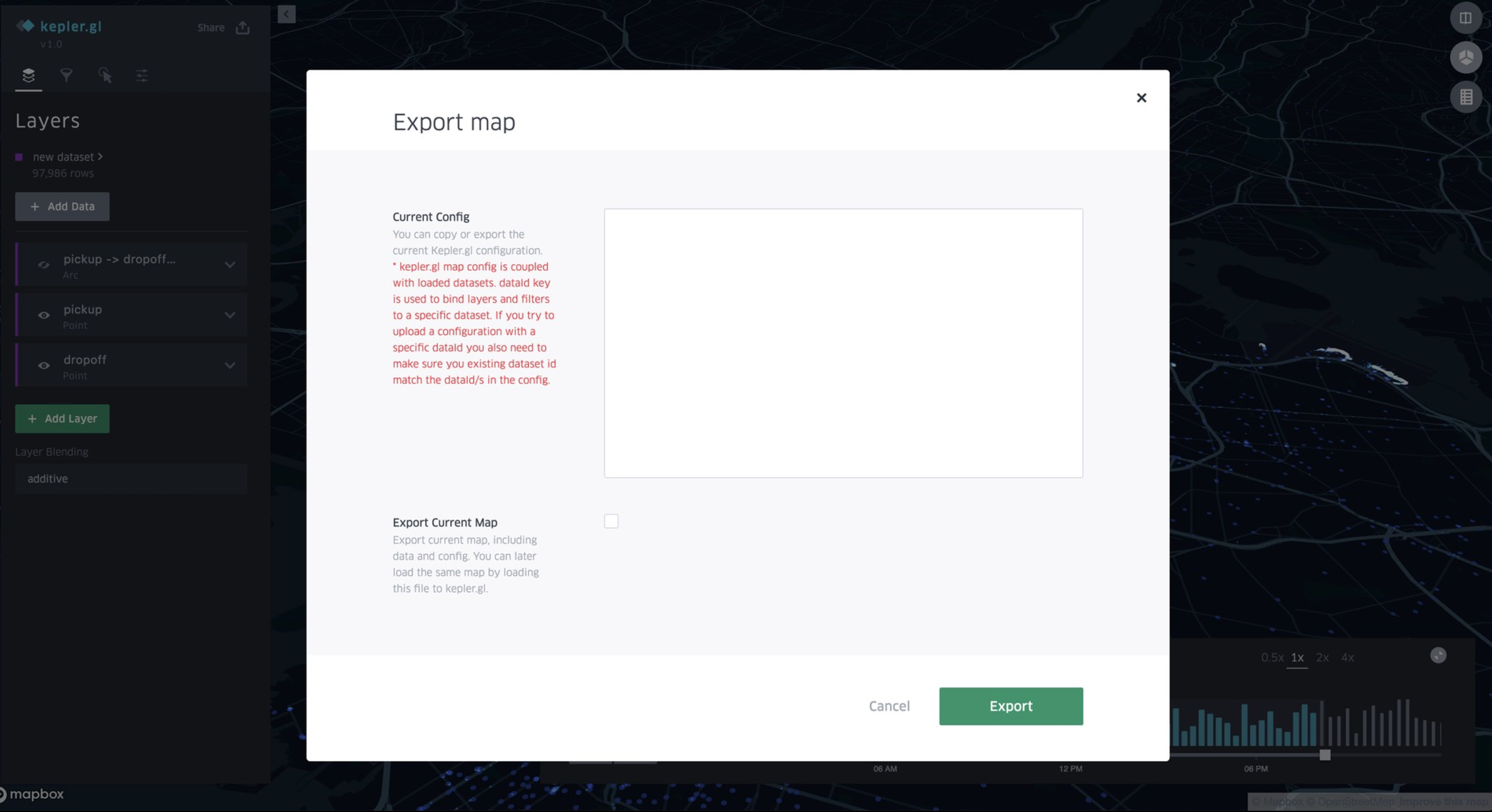 Export Map window is not showing properly · Issue #454 · keplergl/kepler.gl · GitHub