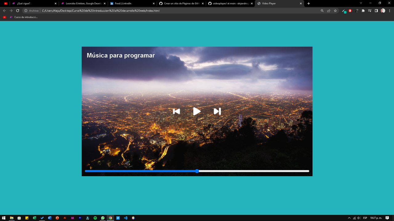 GitHub - alejandroguascabustos/videoplayer: Proyecto básico del curso ...