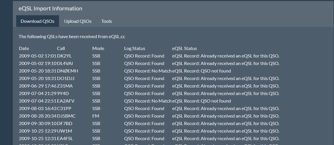 Eqsl Synchronisation Not Working As Described · Issue 1132 · Magicbug Cloudlog · Github