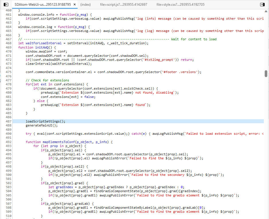 Extension is not working on a fresh install of A1111 · Issue #24 · Kryptortio/SDAtom-WebUi-us ...