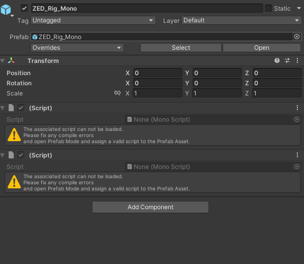 Missing scripts ( prefabs missing scripts) - Body tracking module · Issue #266 · stereolabs/zed ...