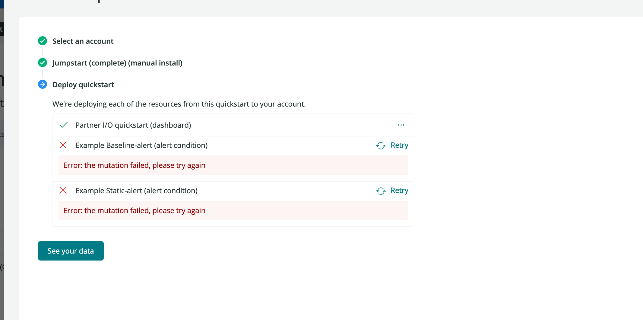 Jumpstart quickstart is failing to install · Issue #724 · newrelic/newrelic-quickstarts · GitHub