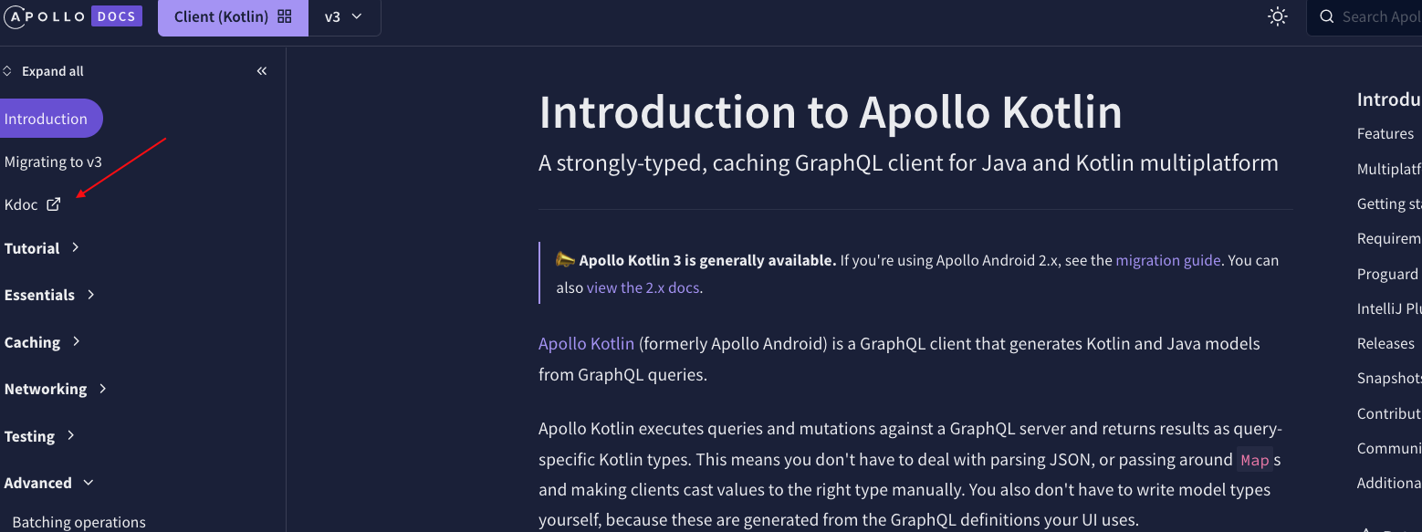 Improved K Docs Experience · Issue 4271 · Apollographql Apollo Kotlin · Github