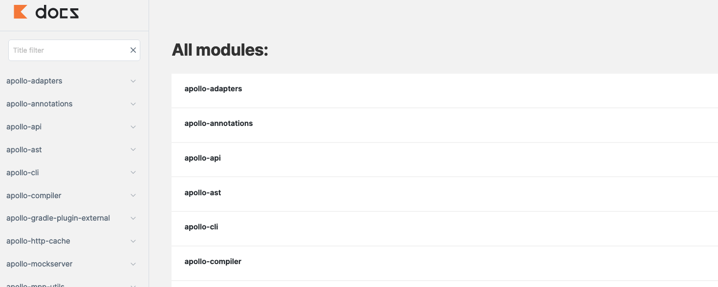 Improved K-Docs Experience · Issue #4271 · apollographql/apollo-kotlin · GitHub