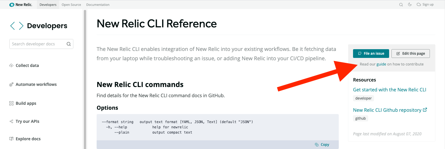 Add "How to contribute" to the Right Rail · Issue #504 · newrelic/developer-website · GitHub