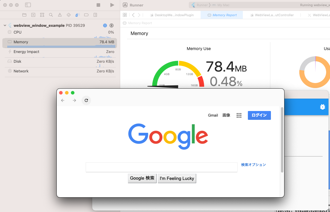 Example desktop_webview_window is running on a Mac, the memory has not been released · Issue ...