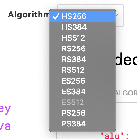 Support missing signing algorithms · Issue #283 · jsonwebtoken ...