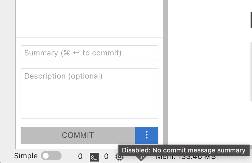 Improve Ui Around Commit Button And Summary Field · Issue 1059 · Jupyterlabjupyterlab Git · Github