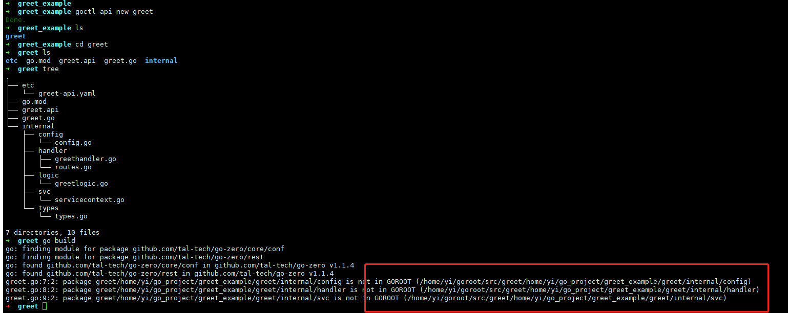 error when runging greet example · Issue #518 · zeromicro/go-zero · GitHub
