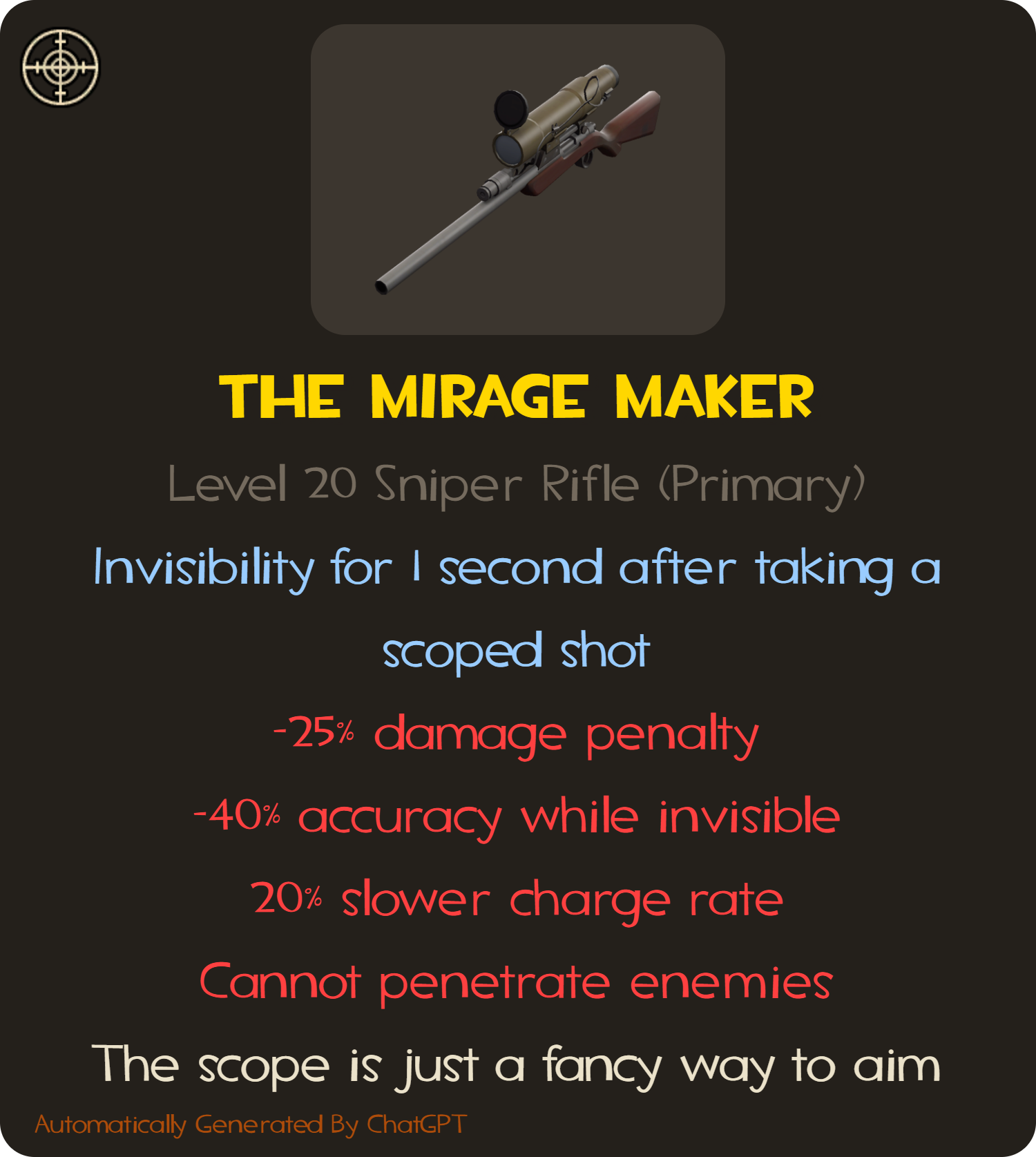 GitHub - FatalError418/TF2-AI-Generator: Generates a new TF2 weapon (a ...