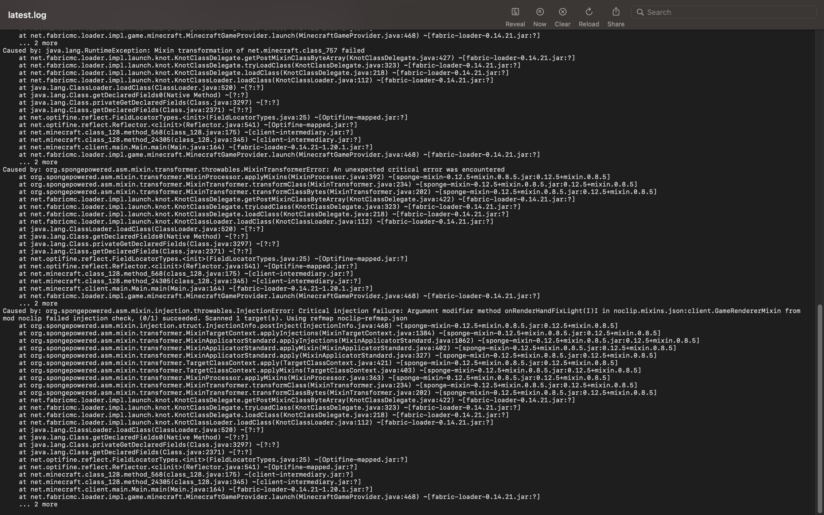 optifabric isnt working and crashing on startup · Issue #1103 · Chocohead/OptiFabric · GitHub
