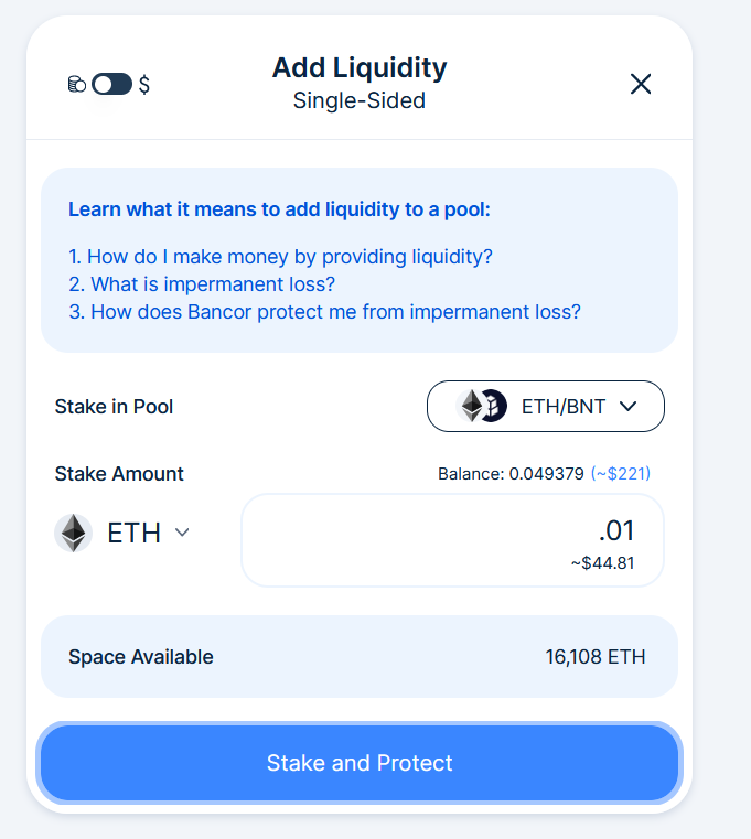 WalletConnect "stake and protect" does nothing · Issue #452 · bancorprotocol/webapp-v2 · GitHub
