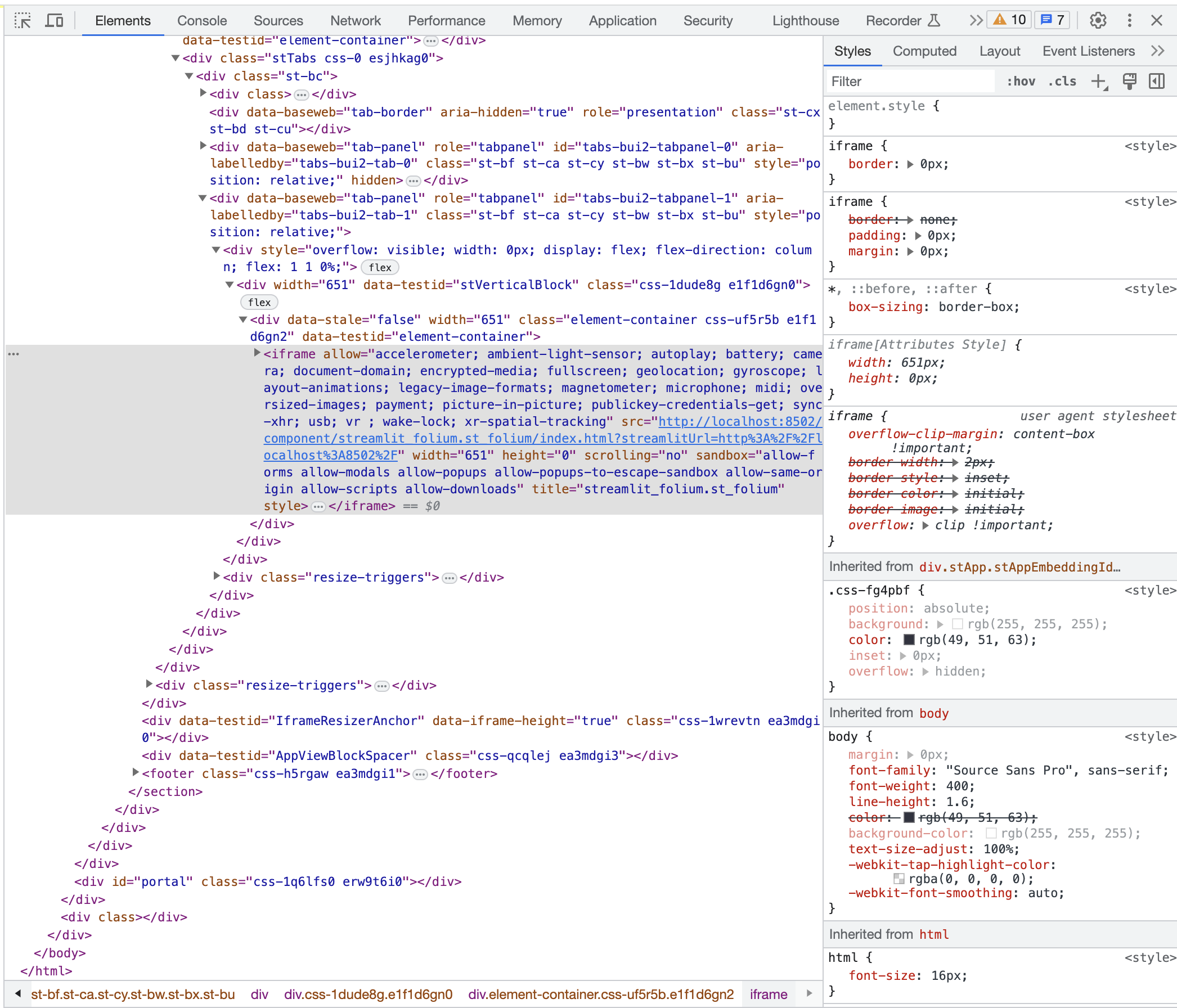 iframe height is being set to 0 in st.tabs in chrome - custom components do not render · Issue ...