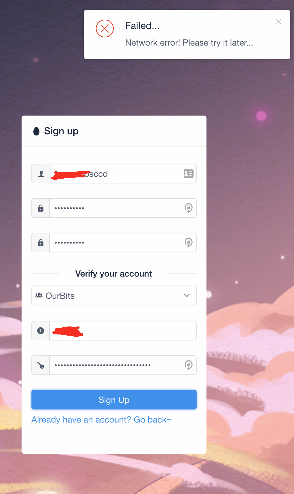 无法注册 · Issue #13 · tongyifan/Reseed-backend · GitHub