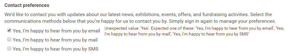 Multiple choice question gives 'Unexpected value' · Issue #215 · umbraco/Umbraco.Forms.Issues ...