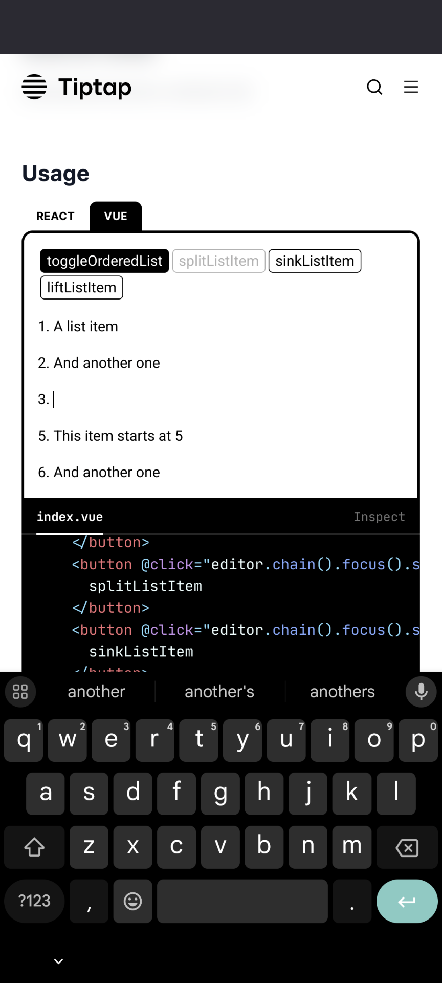 [Bug]: Cannot backspace away taskItem on Android · Issue #4114 · ueberdosis/tiptap · GitHub