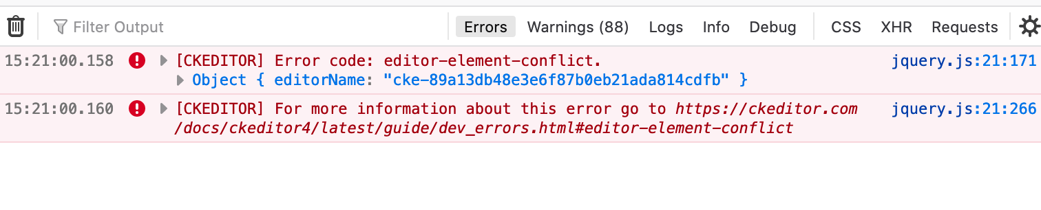 [CKEDITOR] Error code: editor-element-conflict. (V8) · Issue #9114 · concretecms/concretecms ...