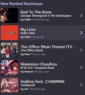 Make new Ranked and Popular Beatmaps display mode · Issue #6017 · ppy ...