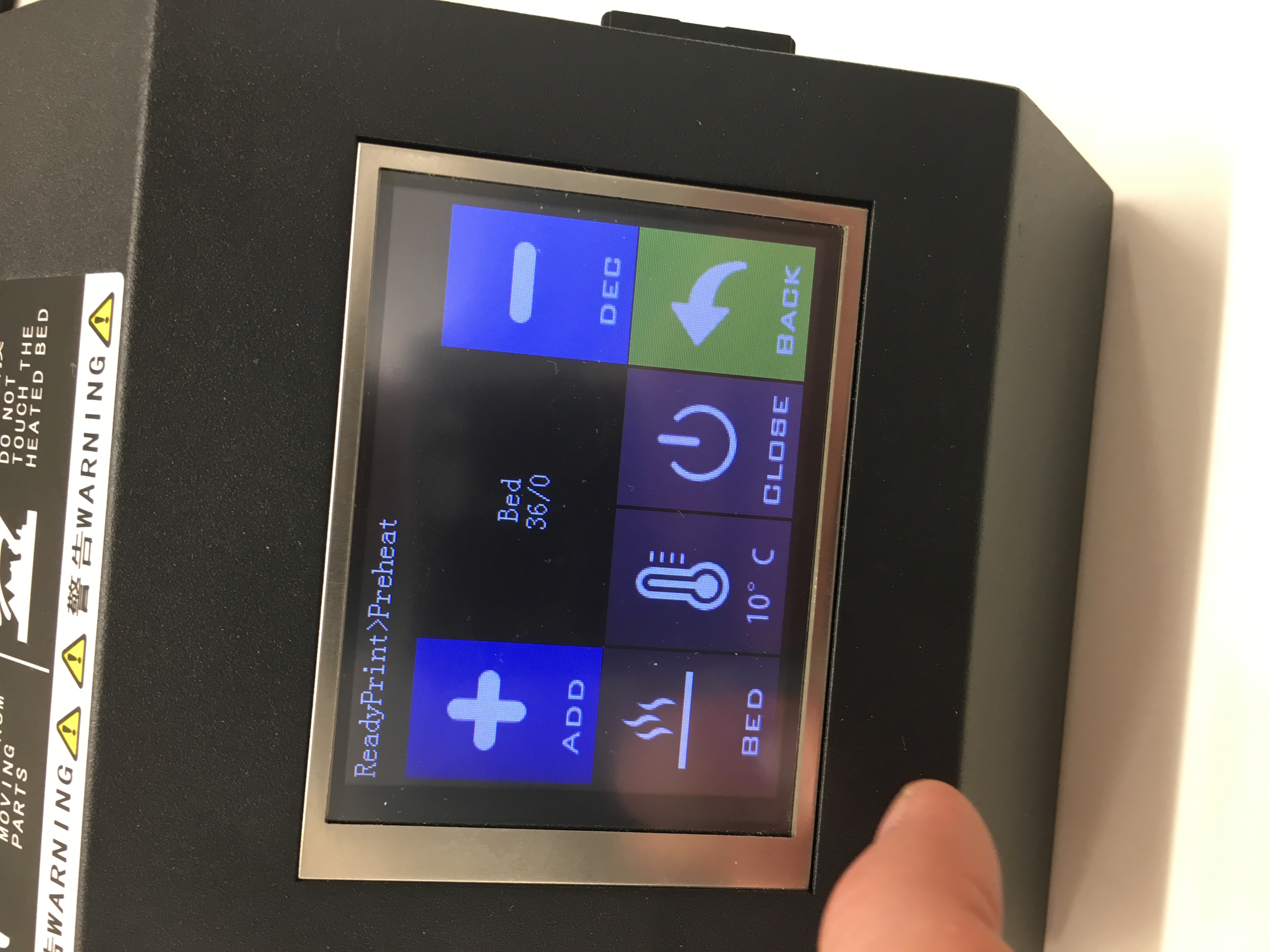 How do I set the pre-heat temperatures under the "heat" button? · Issue ...