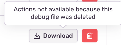 Debug file showing as deleted even though it isn't · Issue #44485 · getsentry/sentry · GitHub